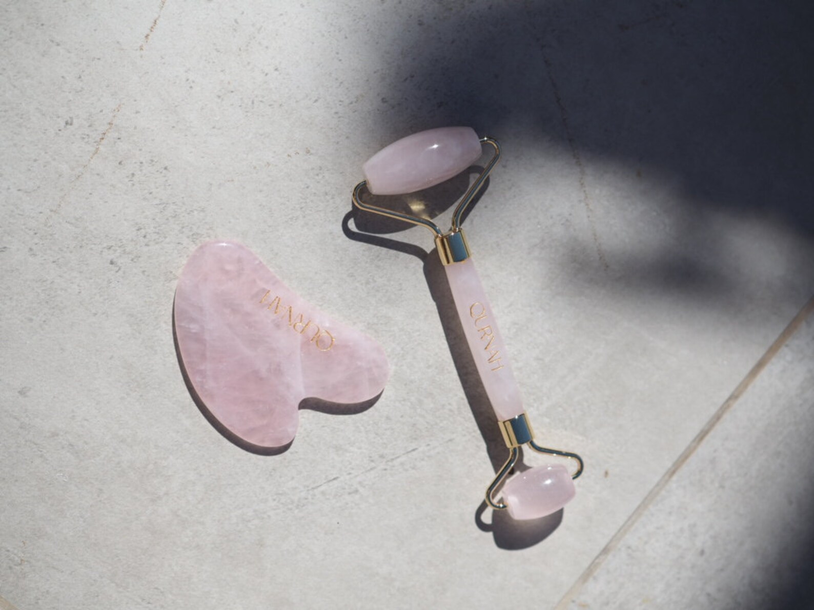 Rose Quartz Gua Sha | Self Care | Pink | Gift Real Stone | Spa Gift ...