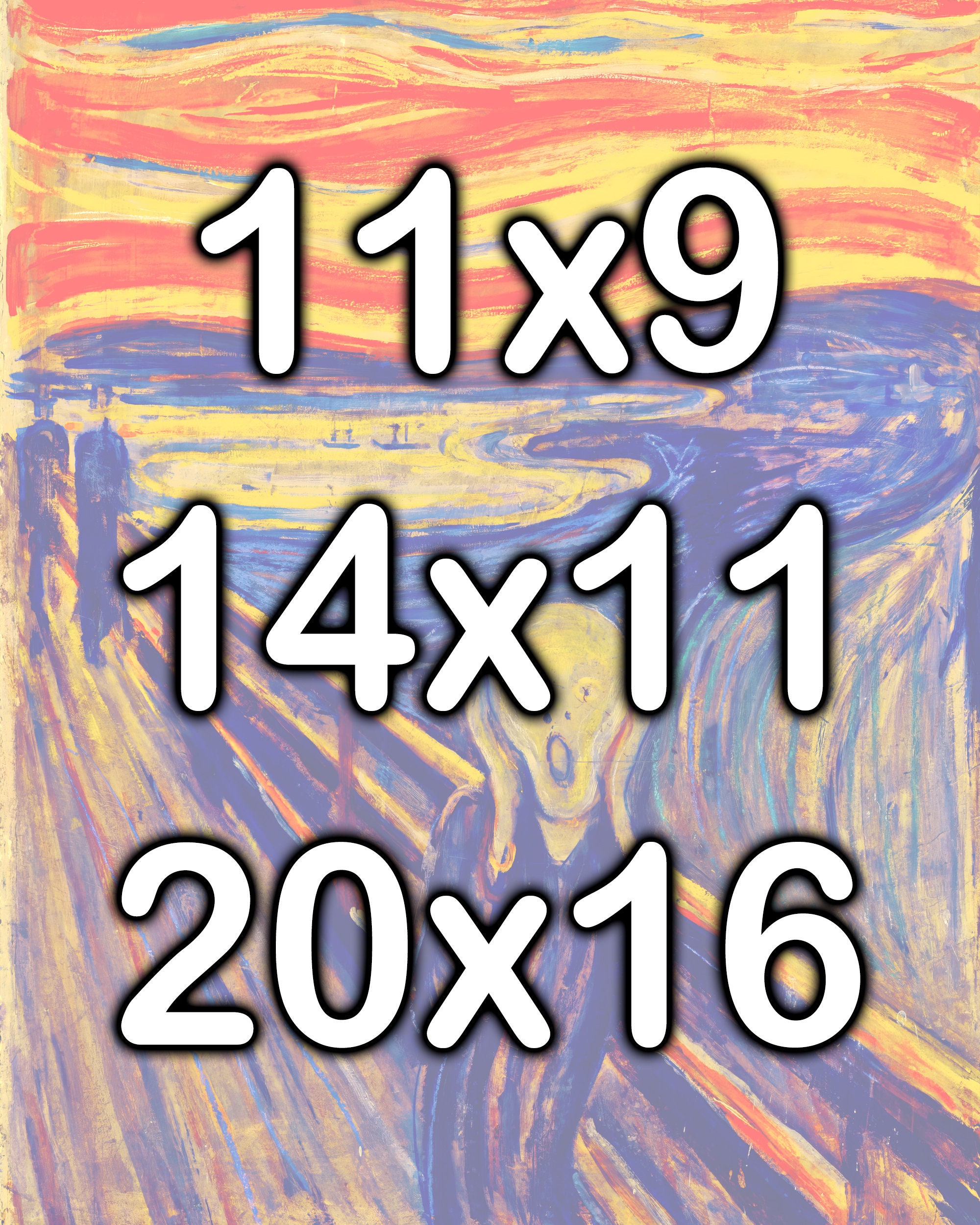 The Scream Painting by Edvard Munch in a Colorful Recreation in Blue ...