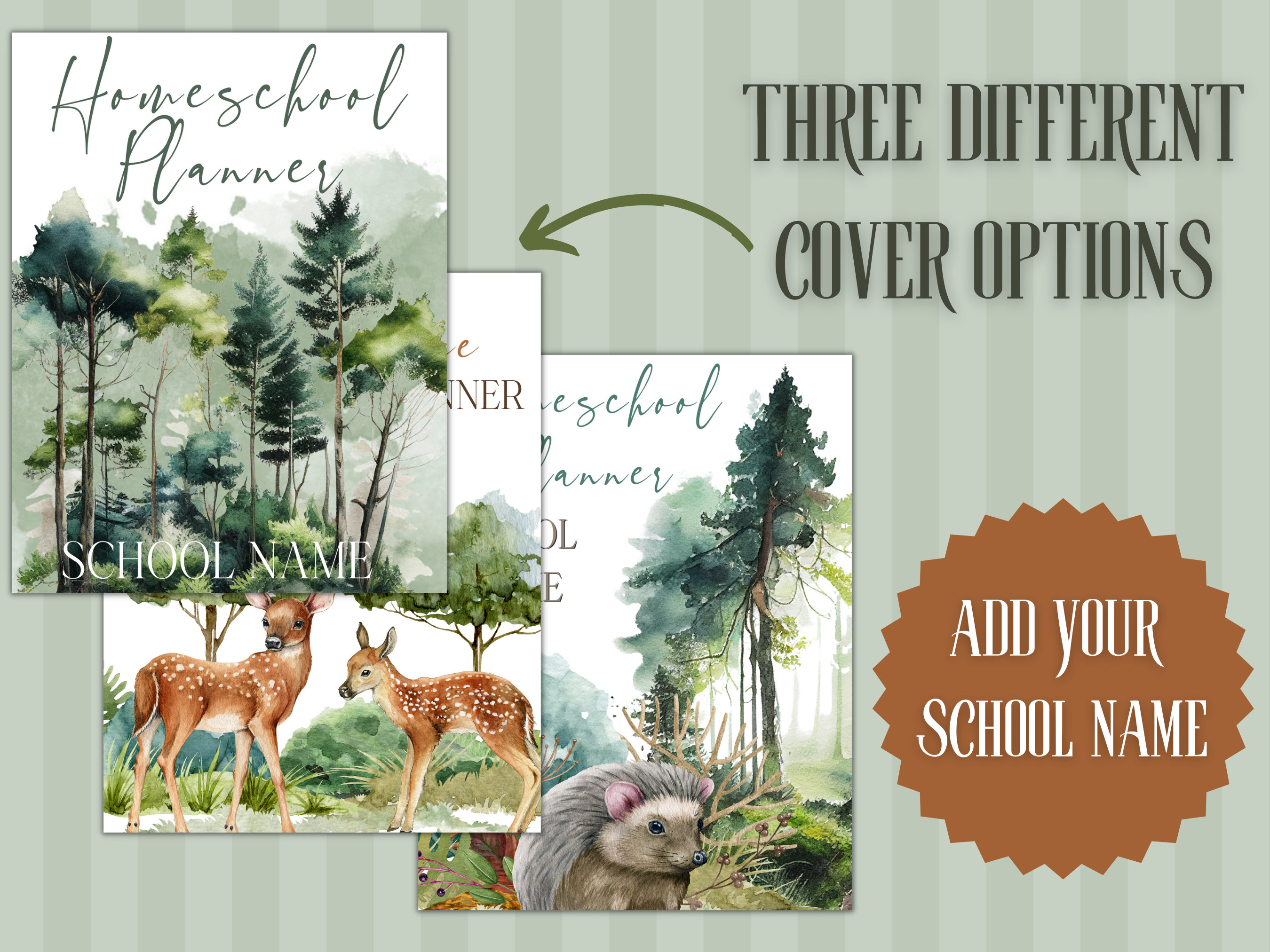 Homeschool Planner | Editable Canva Template, Editable Homeschool ...