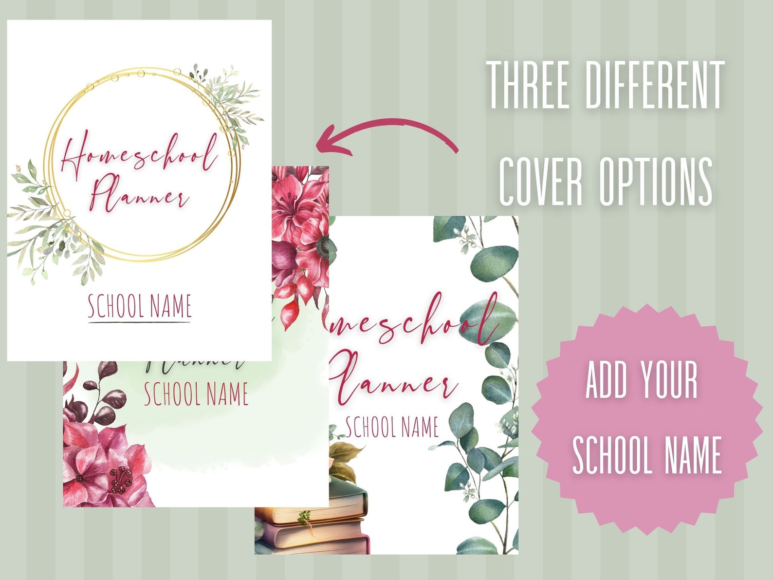 Homeschool Planner | Editable Canva Template, Editable Homeschool ...