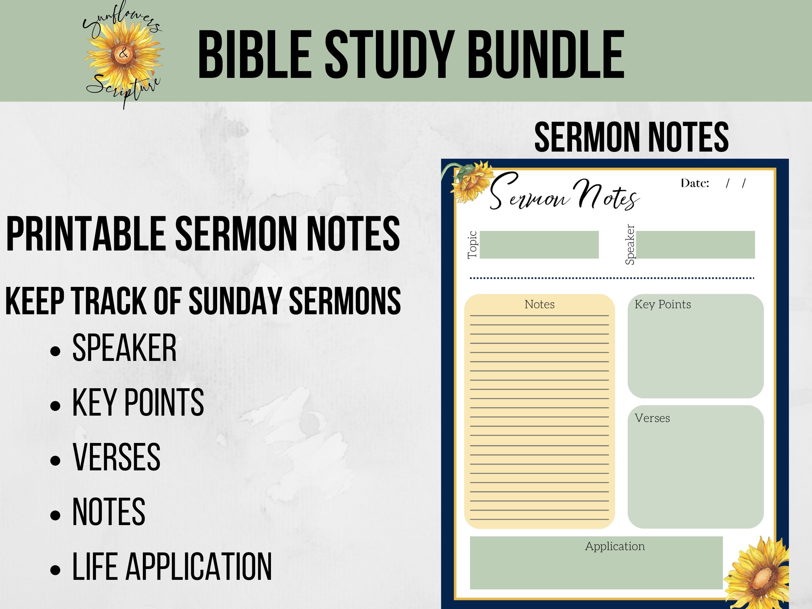 Printable Bible Study Bundle Old and New Testament Bible Reading ...