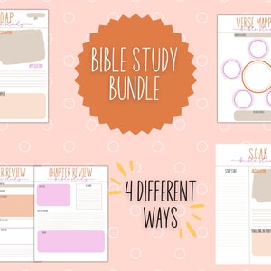 Printable Bible Study Bundle Retro SOAP Bible Study Printable - Etsy