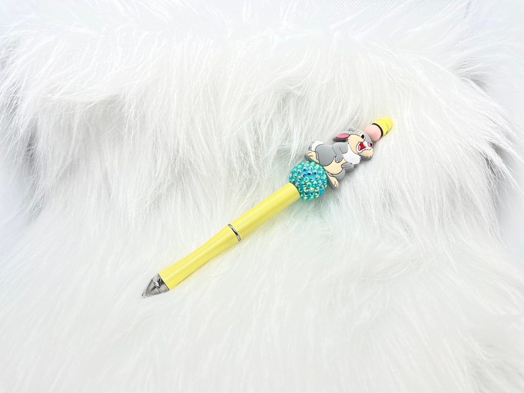 Rabbit Pen, Custom Bead Pens, Rabbit, Cute, Farm Animal, Personalized ...