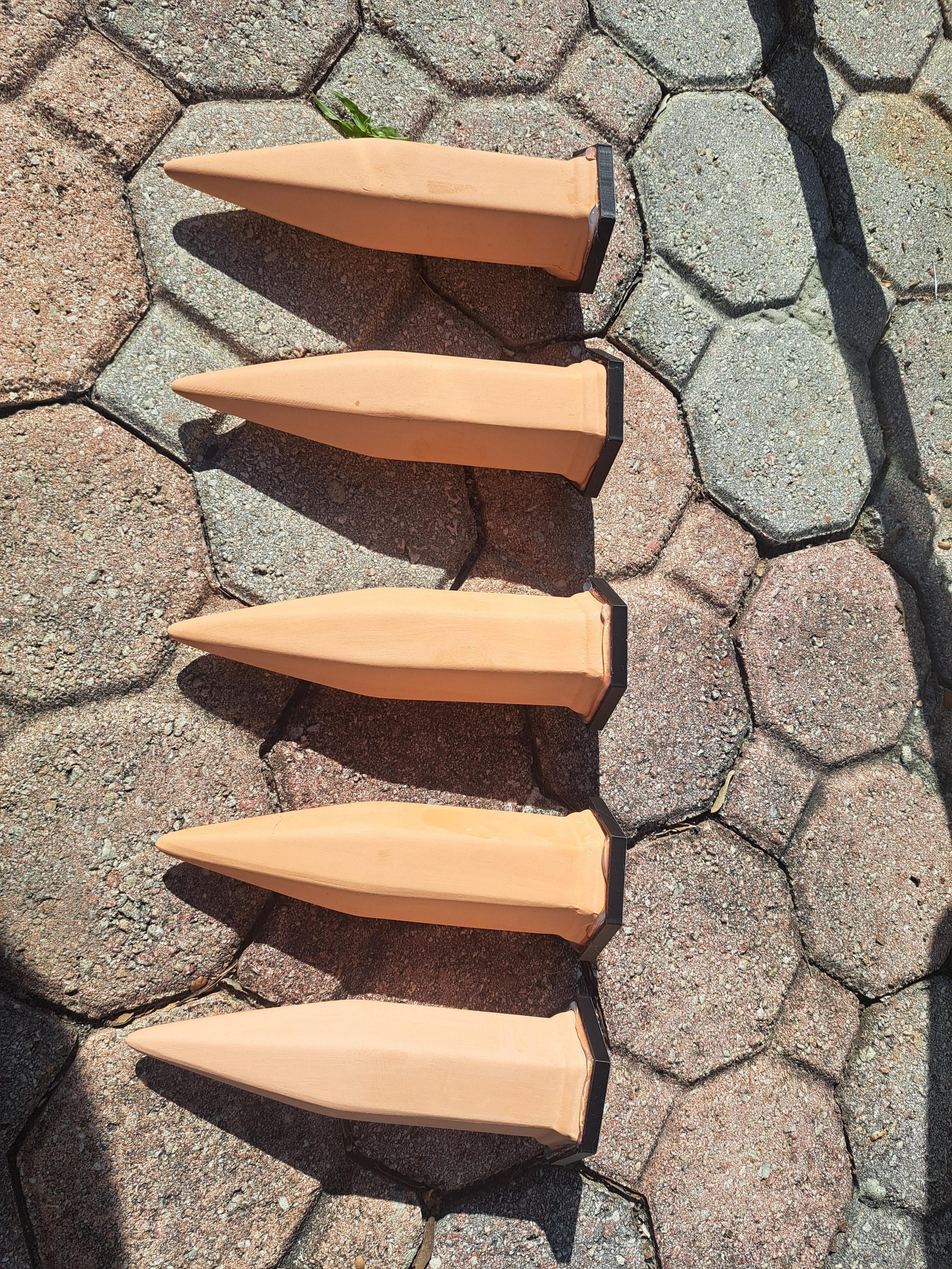 Pack of 5 Terracotta Olla Watering Stakes – Self-watering & Irrigation ...