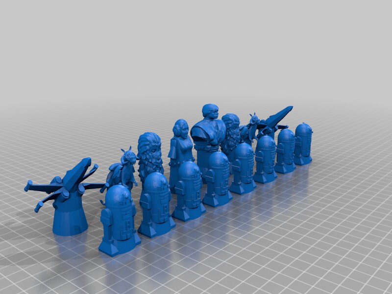3d Stl Chess Set Model,3d Stl Files for 3d Printing, Stl for Printing ...