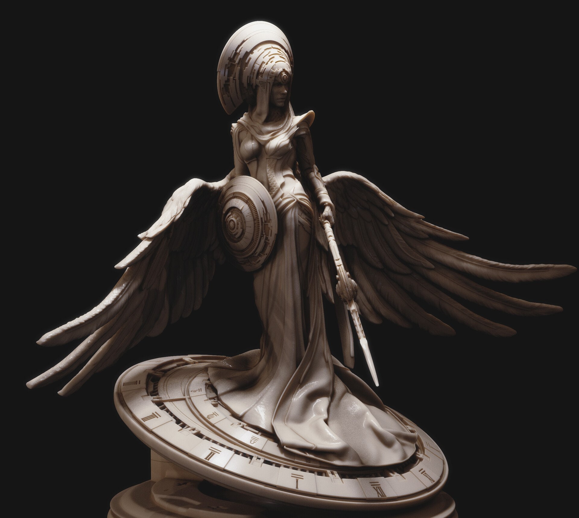 3d Stl Winged Woman, Digital Drawing File, 3d Printer in Print Files ...