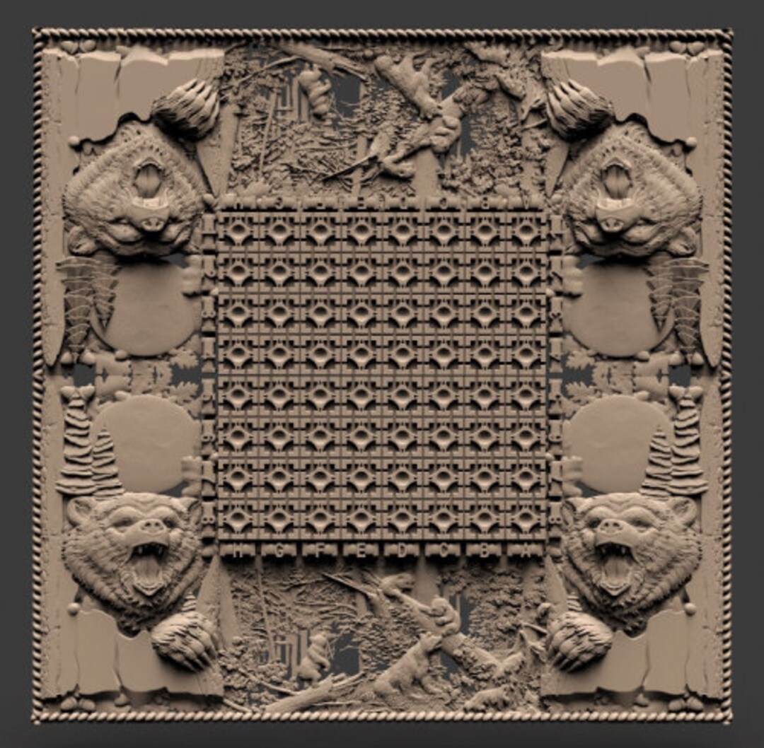 3d Stl Files for 3d Printing, 3d Stl Chess Board Model, Stl for ...