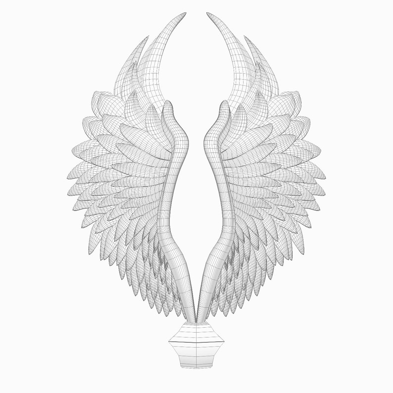 3d Stl Files for 3d Printing, 3d Stl Angel Wings Model, Stl for ...