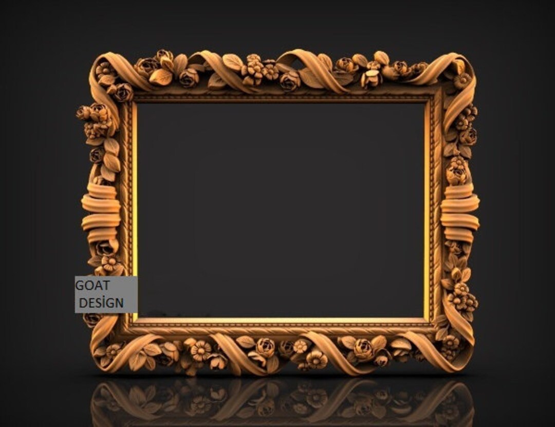 3d Frame Relief Model, 3d Stl Drawing Files for Cnc Machine-cnc Router ...