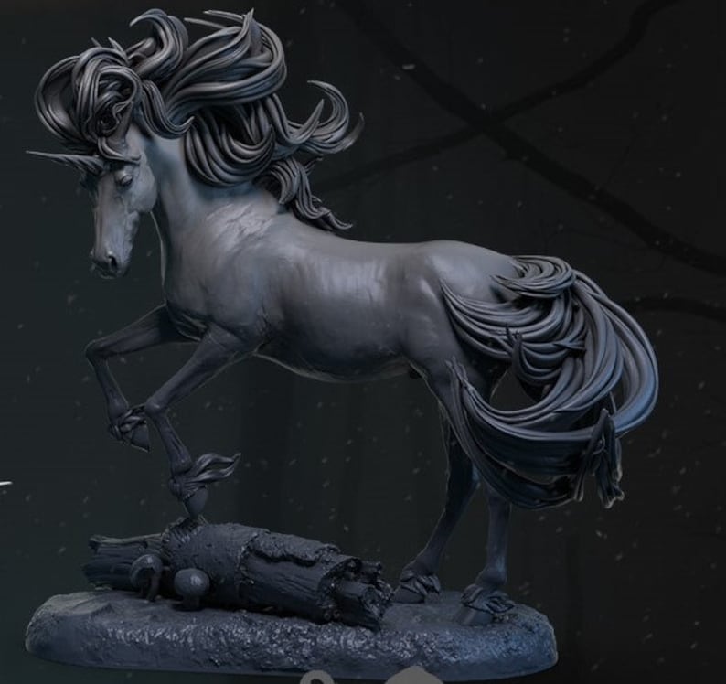 3d Stl Unicorn Figure Drawing File,digital Drawing File,3d Printer in ...