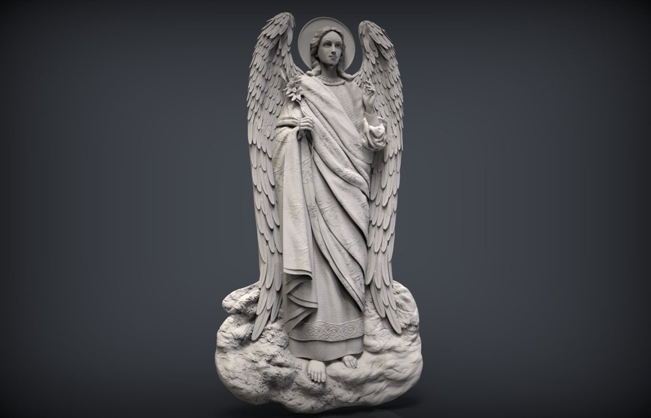 3d Stl Gabriel Figure Drawing File,digital Drawing File,3d Printer in ...