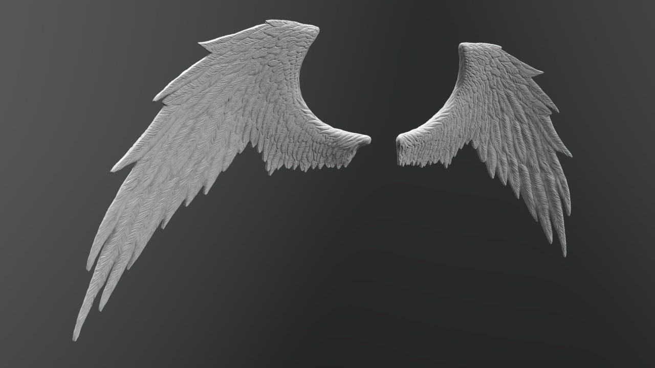 3d Stl Files for 3d Printing, 3d Stl Angel Wings Model, Stl for ...