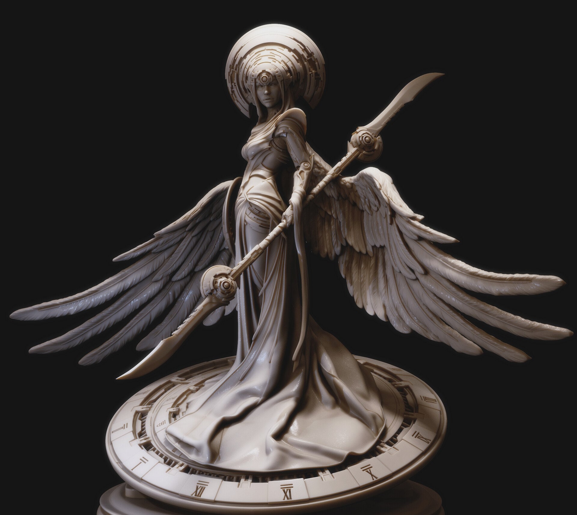 3d Stl Winged Woman, Digital Drawing File, 3d Printer in Print Files ...