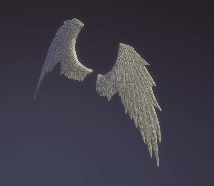 3d Stl Files for 3d Printing, 3d Stl Angel Wings Model, Stl for ...