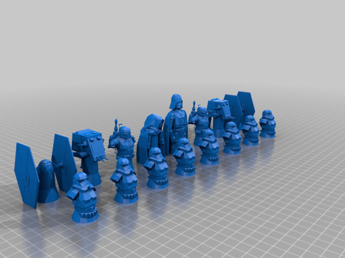 3d Stl Chess Set Model,3d Stl Files for 3d Printing, Stl for Printing ...