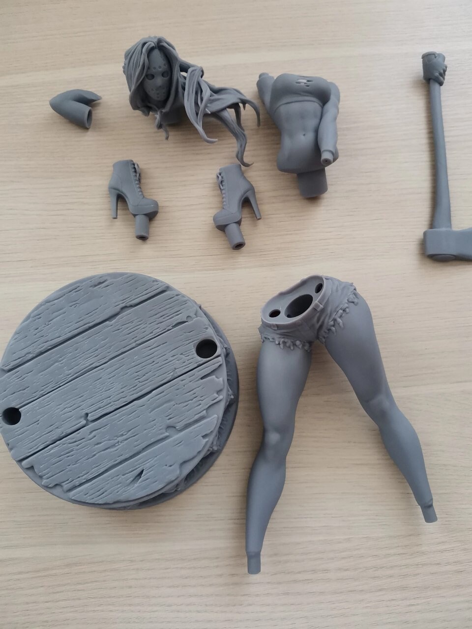 3d Stl Woman With Axe Drawing File,digital Drawing File,3d Printer in ...