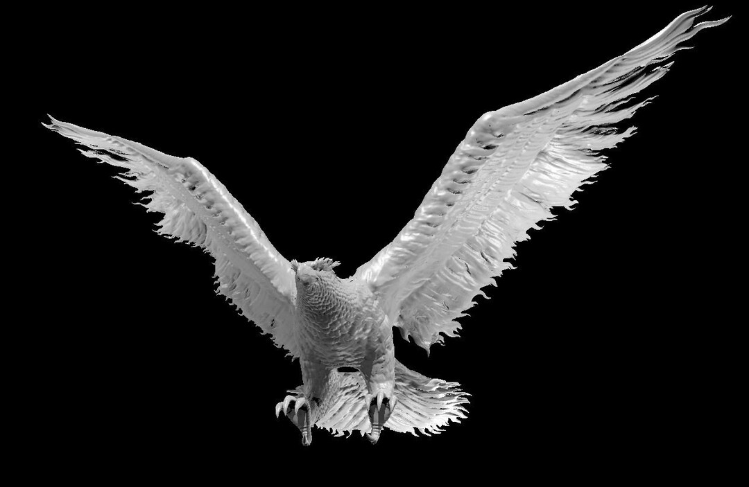 3d Stl Phoenix in Flight Figure Drawing File,digital Drawing File,3d ...