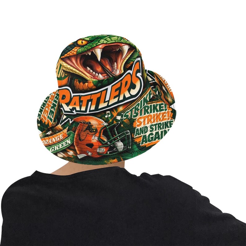 Famu Bucket Hat, Rattlers, Orange and Green - Etsy