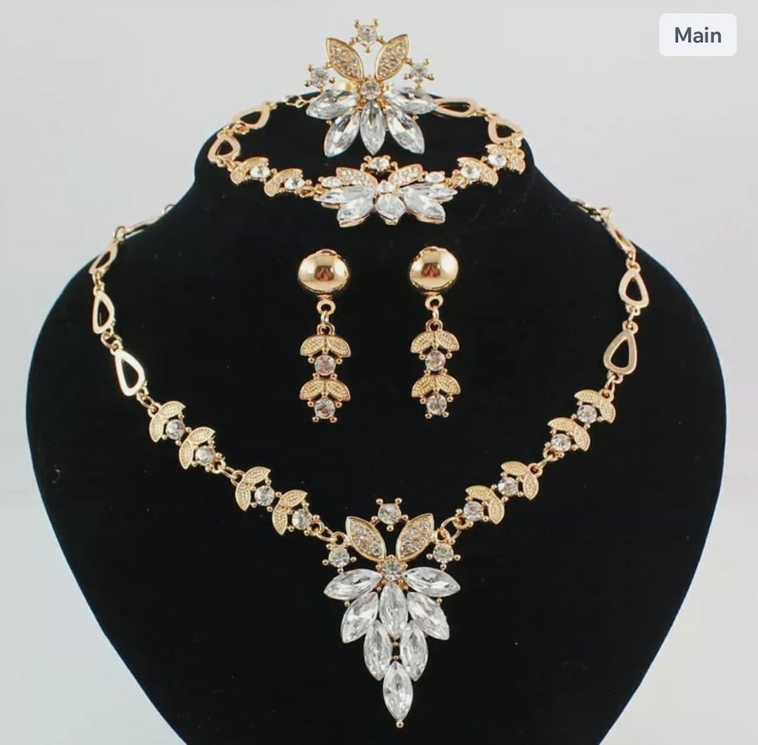 Gold Flower Set - Etsy