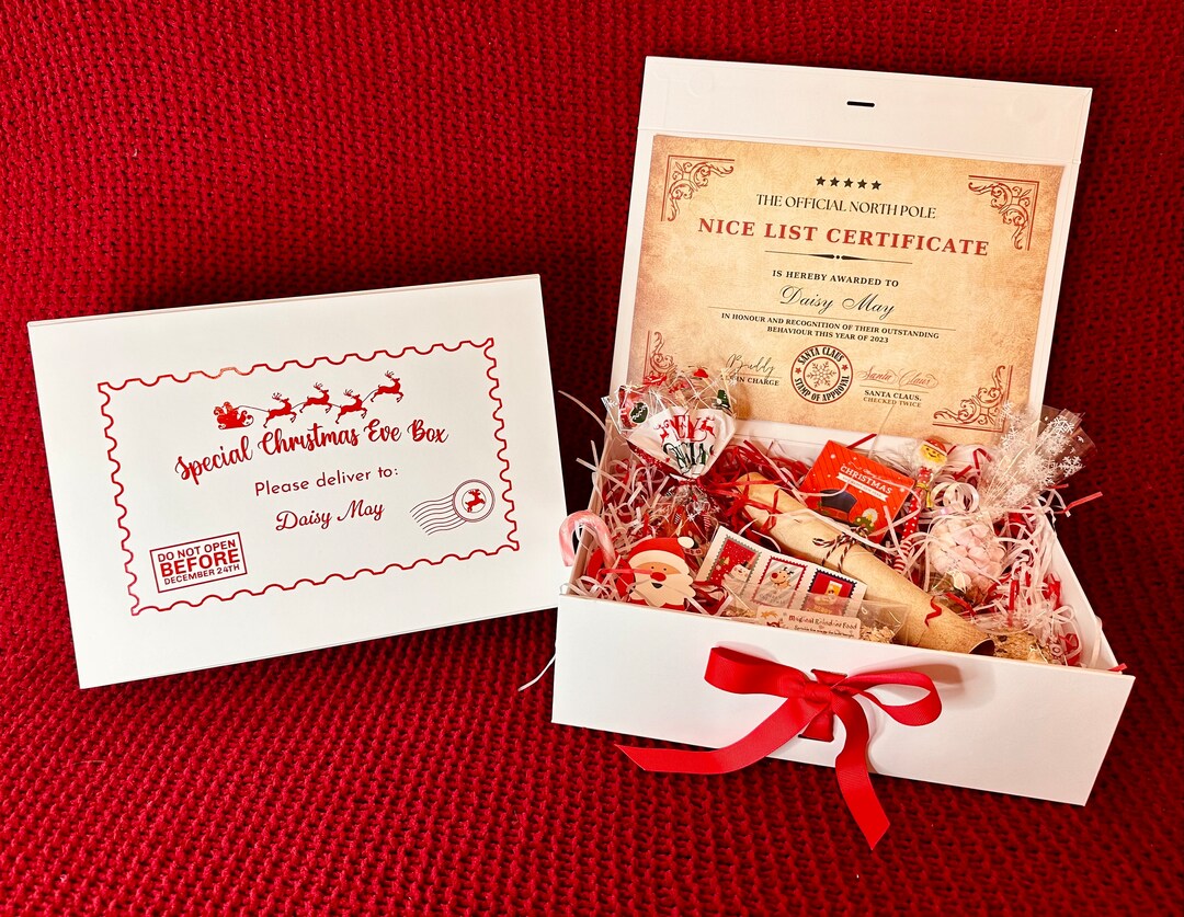 Large Christmas Eve Goody Box From Santa Claus / Father - Etsy UK