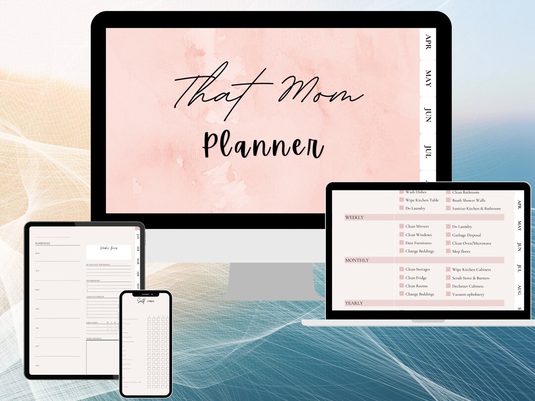 Planner for Moms Printable, Planner for Busy Moms, Habit Tracker, Self ...