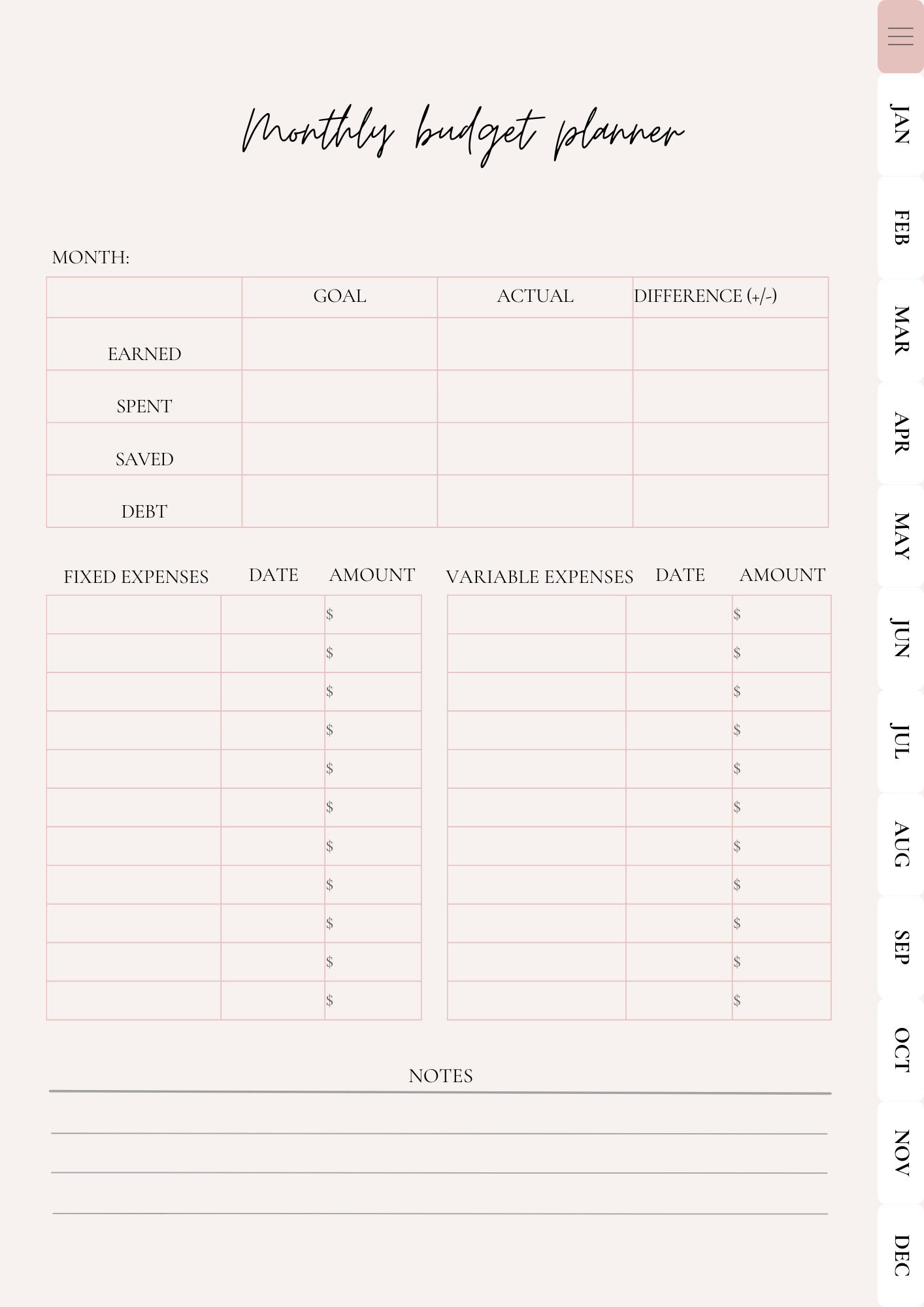 Planner for Moms Printable, Planner for Busy Moms, Habit Tracker, Self ...