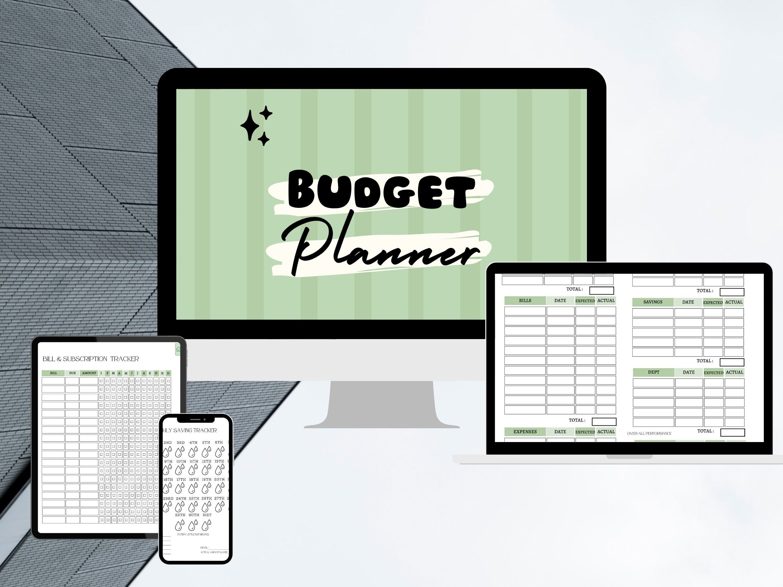 Digital Budget Planner, Budget Spreadsheet, Budget Template, Savings ...