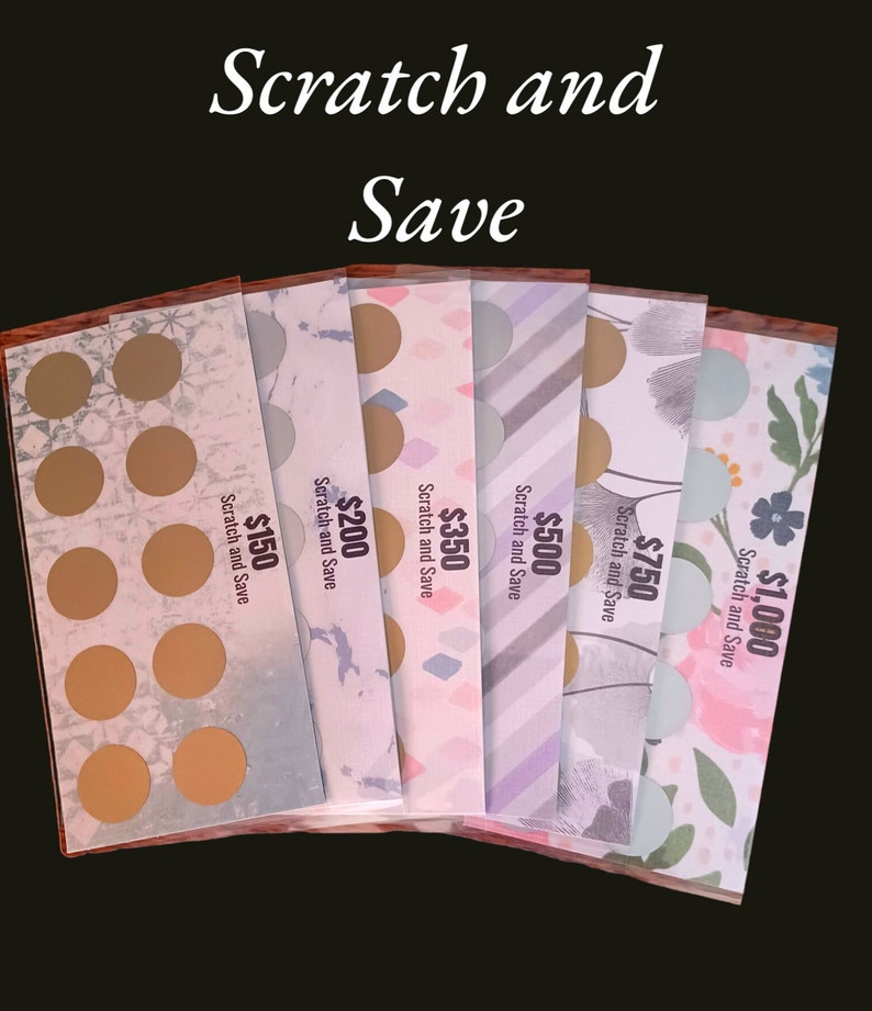 Scratch and Save Savings Challenge, Savings Challenge Scratch Off, Budget Challenge Kit, SAVING ...