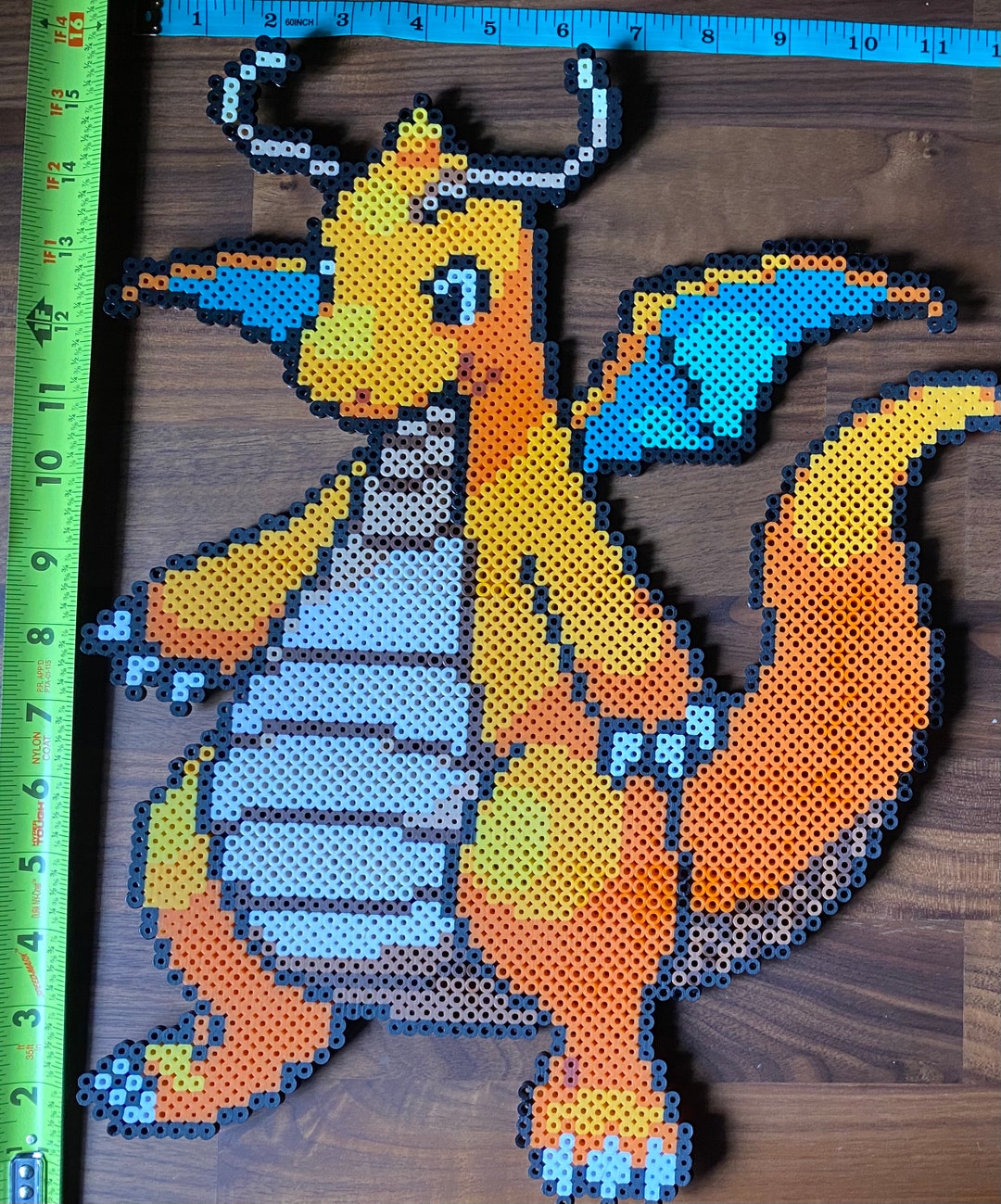 Pokemon Dragonite Perler Bead Art - Etsy