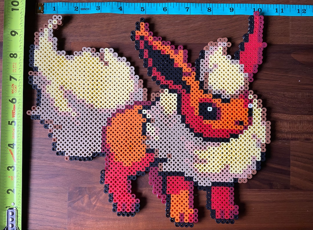 Pokemon Flareon Perler Bead Art - Etsy