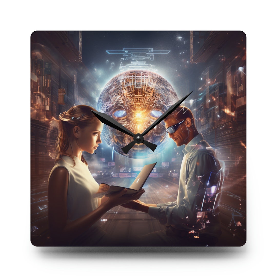 Futuristic Wall Clock 1 - Etsy