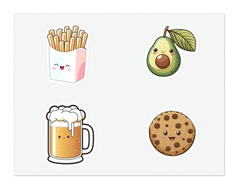 A6 UWU Burger Fast Food Sticker Sheet - Etsy