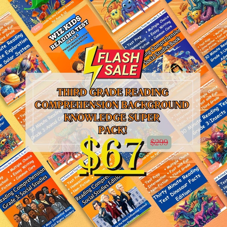 Grade 3 Reading Comprehension Background Knowledge Super Pack - Etsy