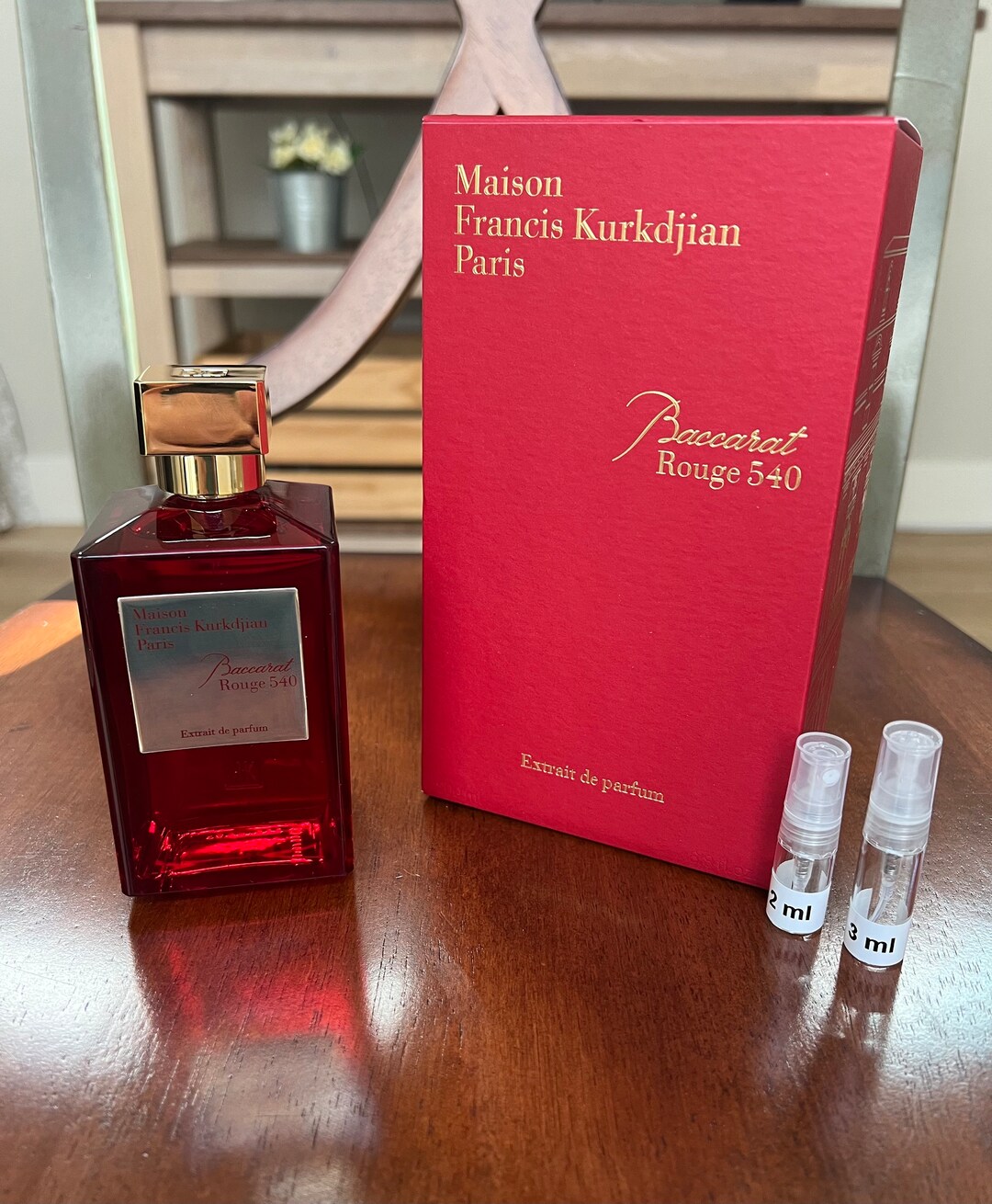 Baccarat Rouge 540 Perfume Sample Almond, Saffron, Jasmine, Woody ...