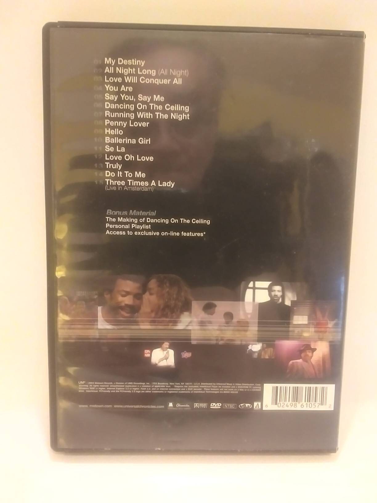 Vintage DVD Music Videos Lionel Richie Greatest Hits - Etsy