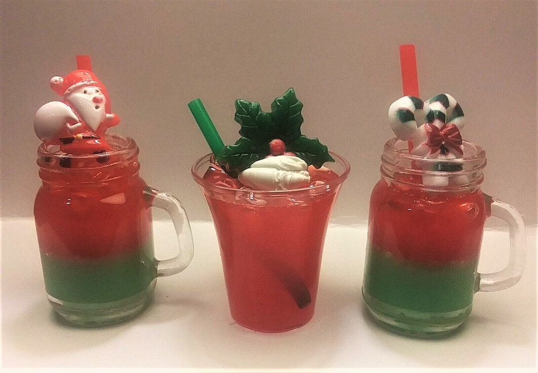 1/3 Scale Christmas Doll Drinks Miniature Toy Drinks Photography Props ...