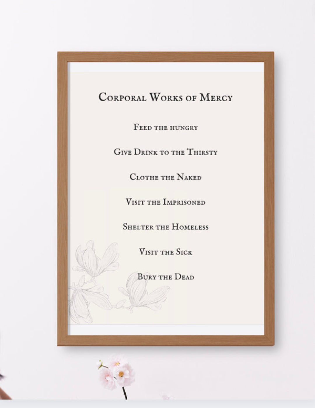 Corporal Works of Mercy Print - Digital Download - Etsy