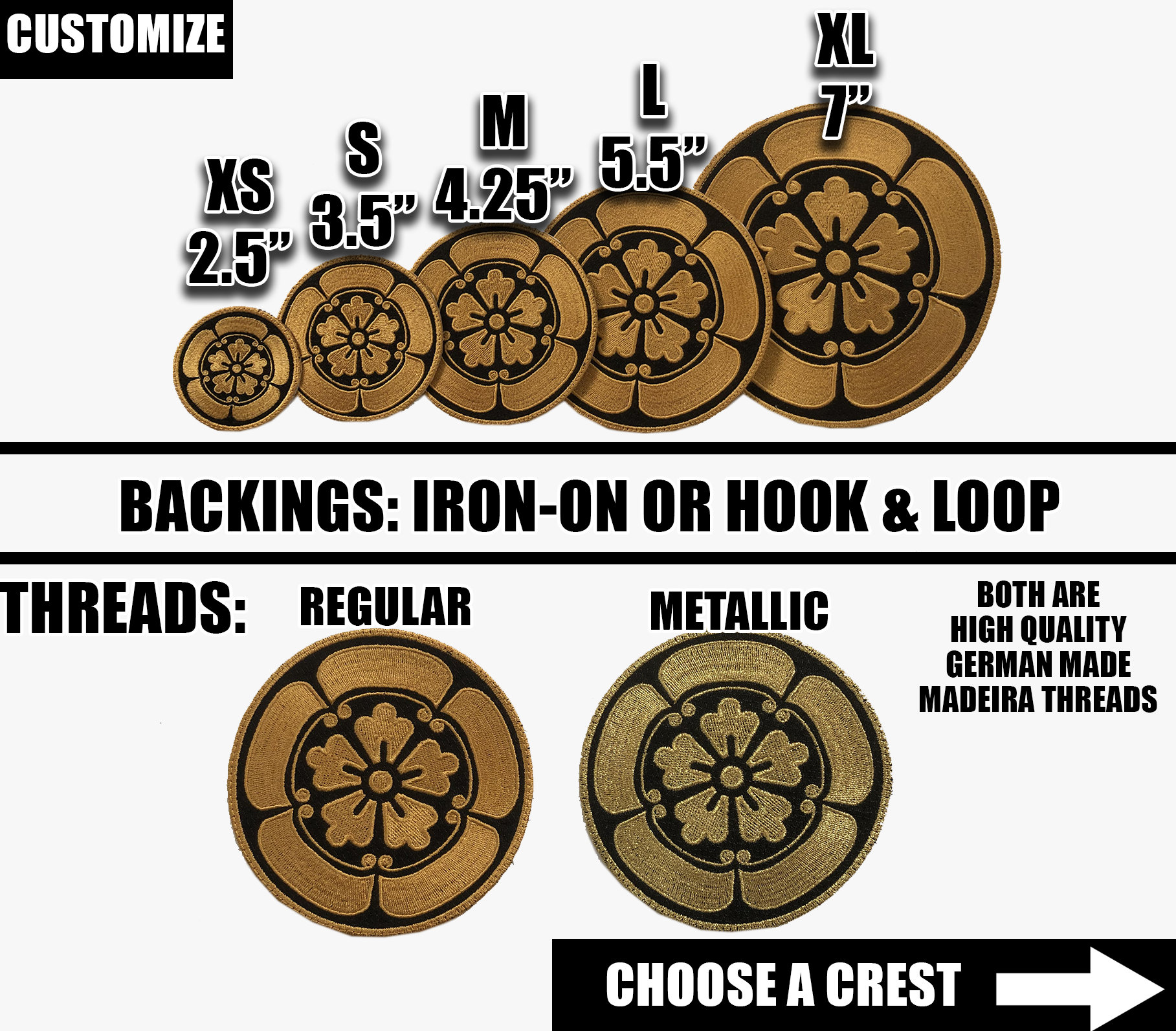 Various Japanese Mandarin Kamon Embroidered Patches tachibana Crest - Etsy