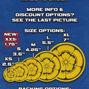 Various Japanese Kamon Samurai Crest Embroidered Patches - Nobunaga Oda ...