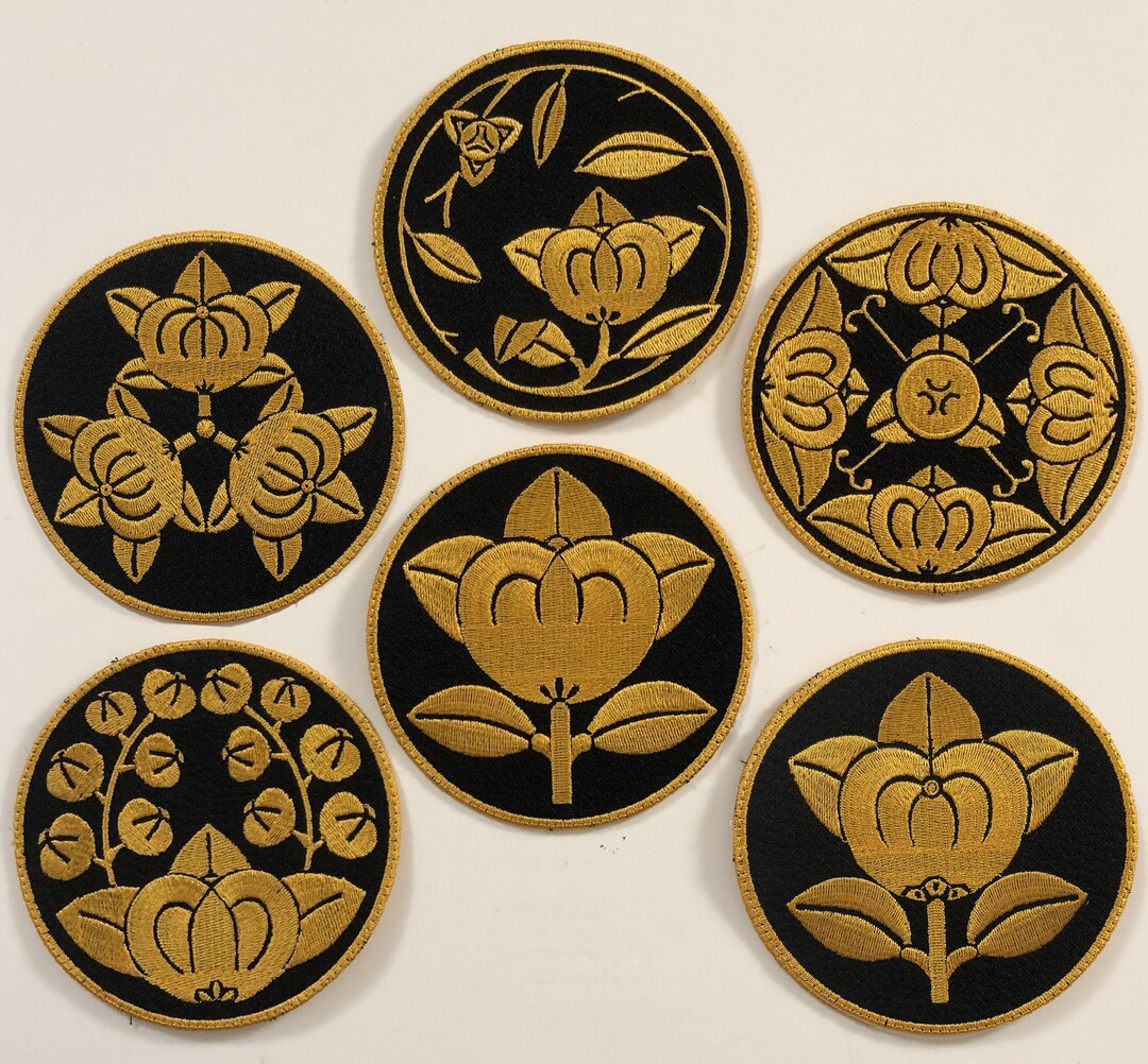 Various Japanese Mandarin Kamon Embroidered Patches tachibana Crest - Etsy