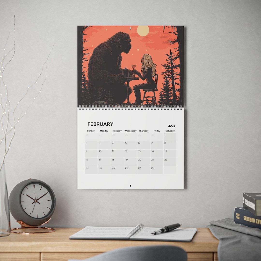 Adventure Calendar 2025 - Bigfoot and Nature Theme, Wall Decor, Gift ...
