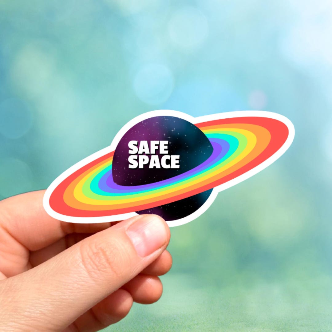 Safe Space Rainbow Sticker | LGBTQ+ Rights Sticker for the Queer ...