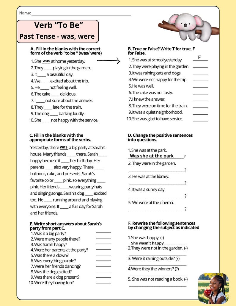 5 Grammar & AI Vocabulary Worksheets Elevate Your Literacy Centers! - Etsy