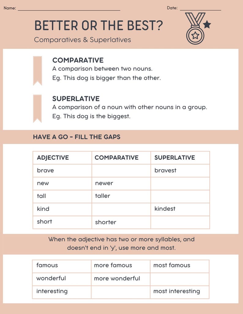 5 Grammar & AI Vocabulary Worksheets Elevate Your Literacy Centers! - Etsy