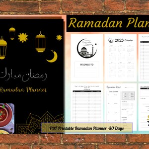 Create a 30-day Ramadan Planner to Track Prayers, Meals, Verses & More ...