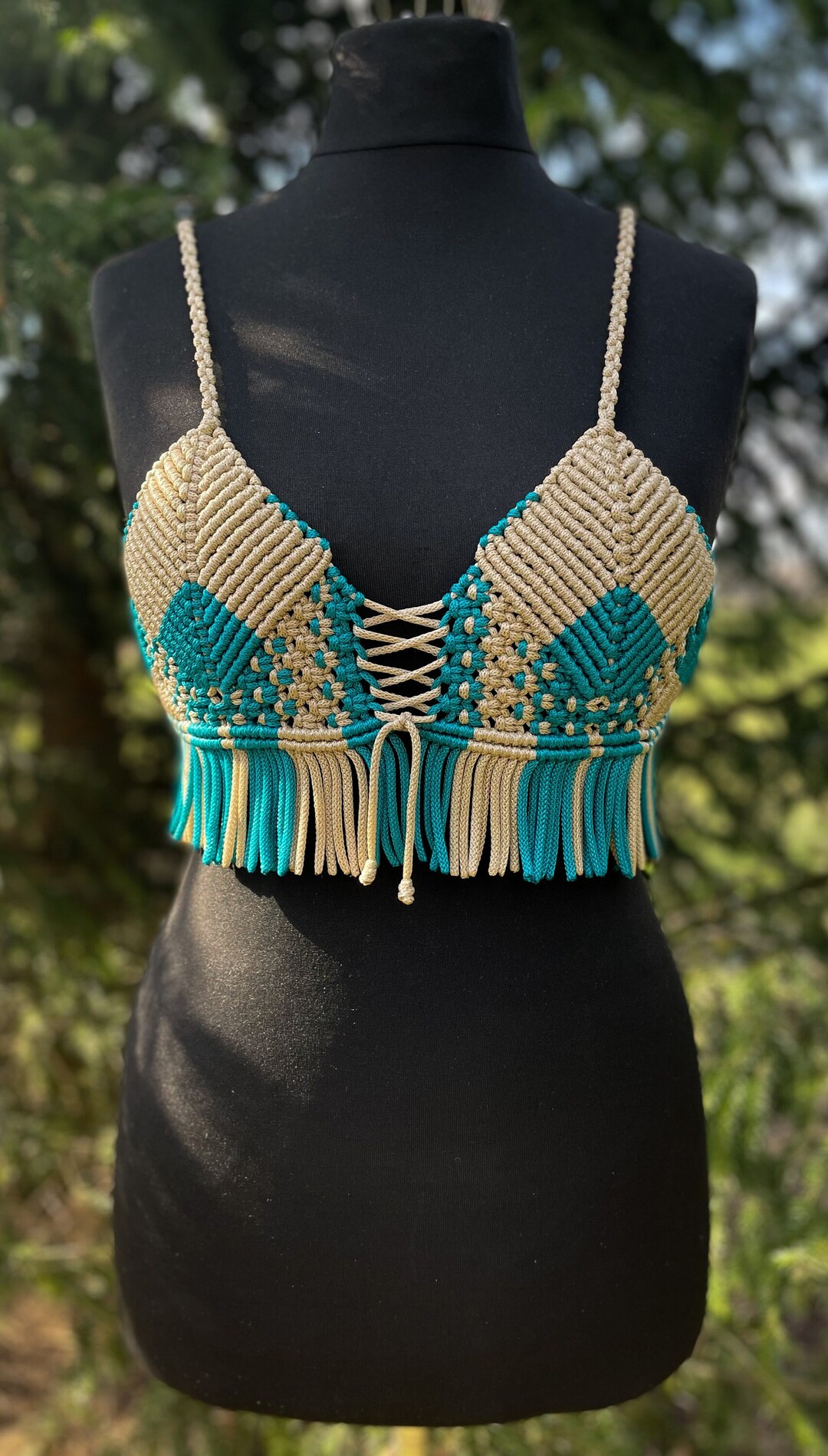 Handmade Macrame Top, for Festival Top, Country Style Clothing, Cowgirl ...