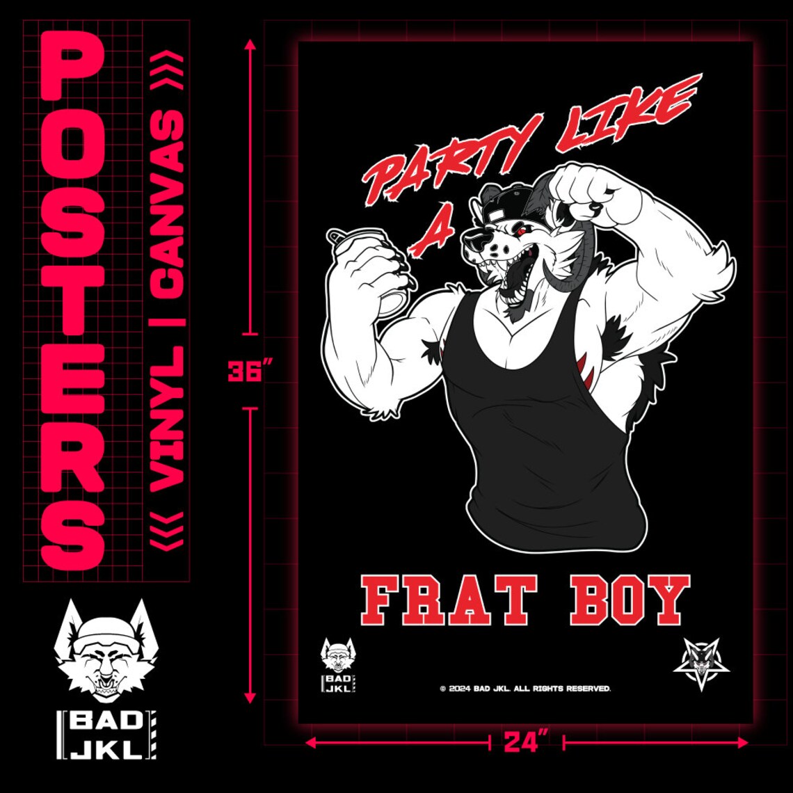 Party Like a FRAT BOY Poster - Etsy