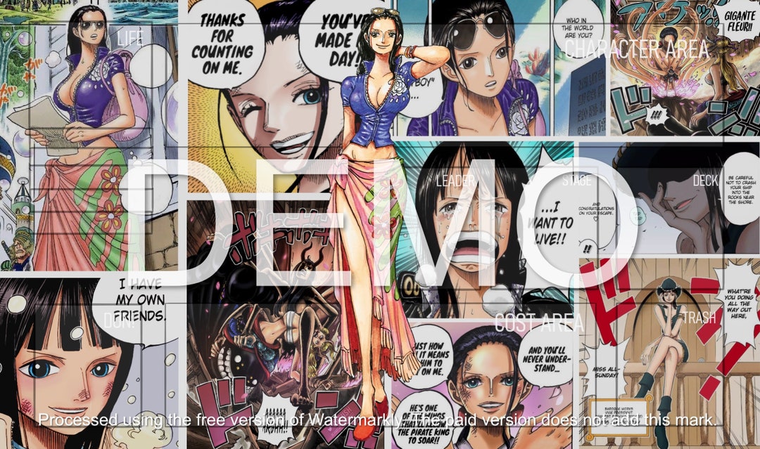 Nico Robin TCG Playmat Color BG - Etsy