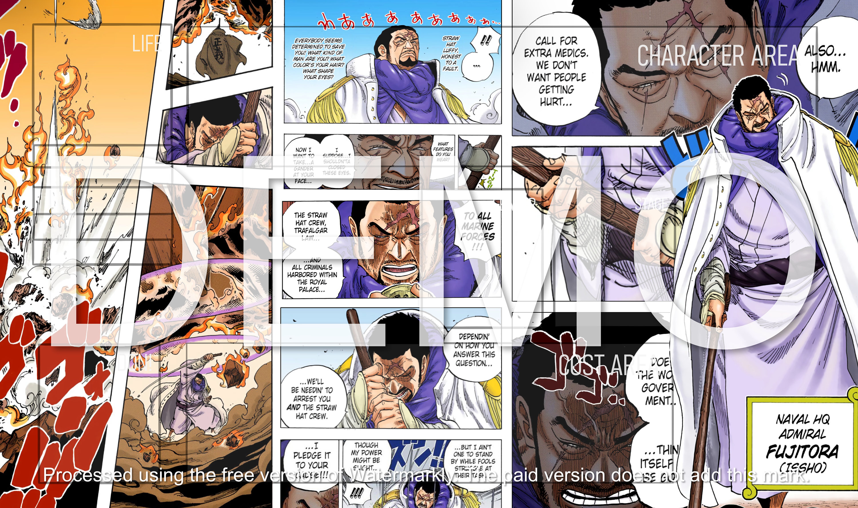 Fujitora One Piece Colored