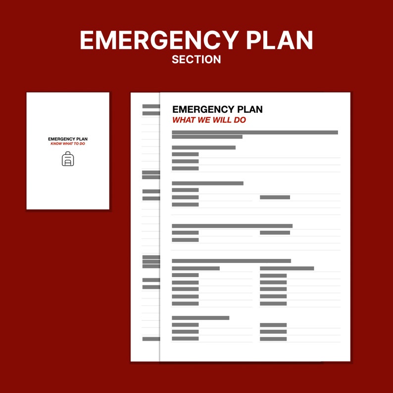 Emergency Plan Workbook for the Family! | Printable PDF | Emergency ...